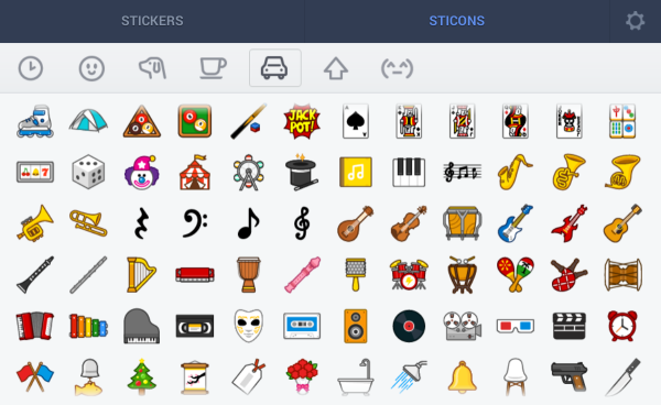 Line for Android เพิ่มลูกเล่นใหม่ Sticons กว่า 1000 แบบ