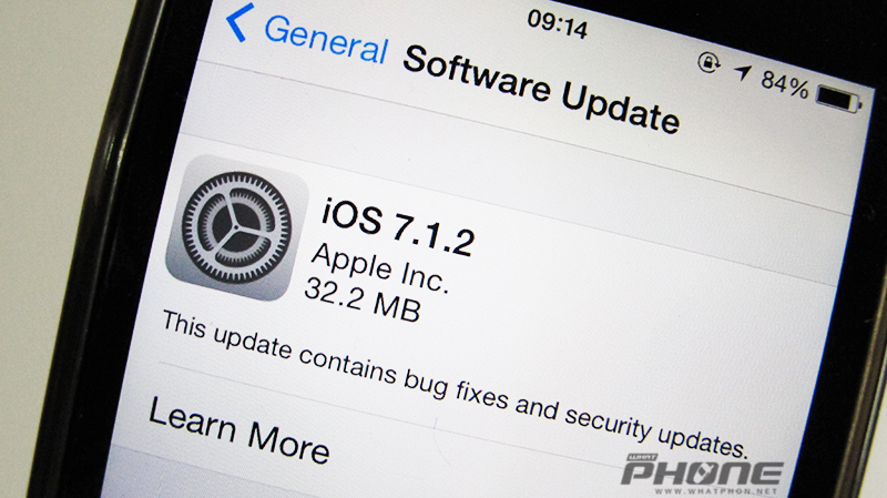 Apple ปล่อยอัพเดต iOS 7.1.2 ให้กับ iPhone และ iPad แล้ว