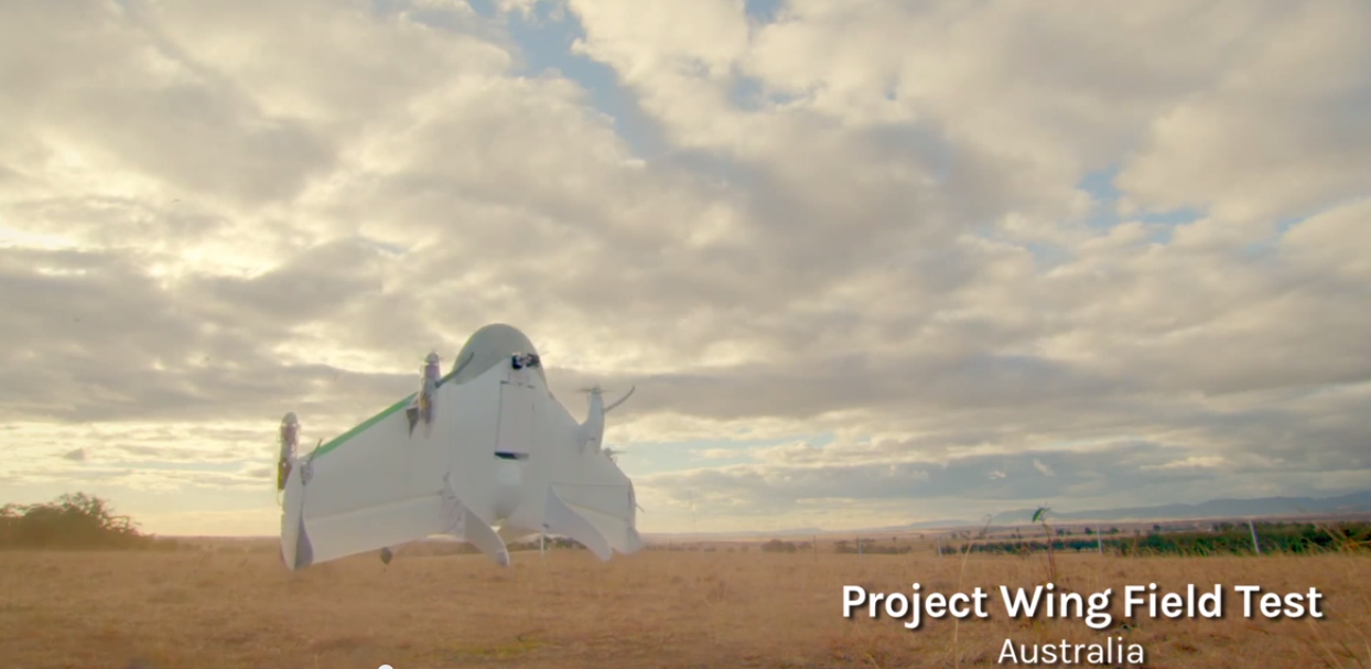 Google ปล่อยคลิปใหม่ Project Wing เครื่องบินไร้คนขับ สำหรับส่งของ