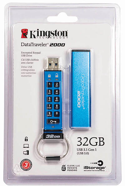 Kingston DataTraveler DT2000 ปกป้องความลับในแฟลชไดร์ฟได้ด้วยรหัสปุ่มกด