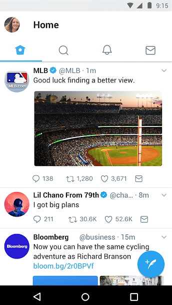 แอพ Twitter กำลังทดสอบ UI แบบใหม่ ที่มาพร้อมกับ Navigation bar ด้านล่าง