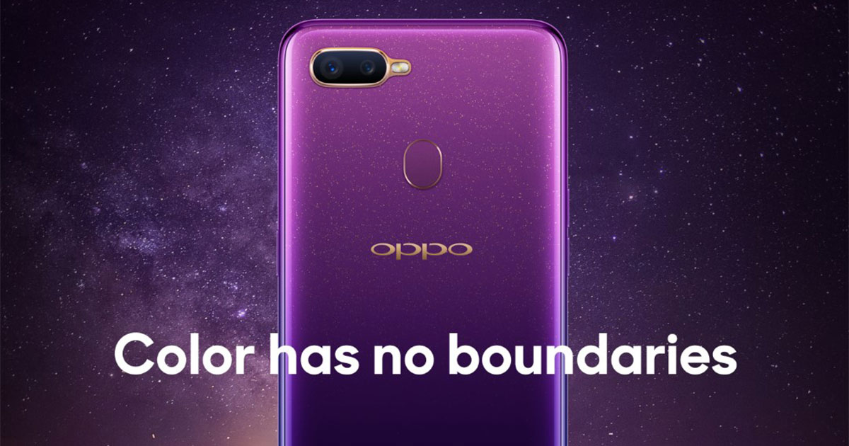 OPPO F9 ยอดขายดีถล่มถลายพร้อมเปิดจองสีใหม่ Starry Purple 8 ก.ย. นี้ ...