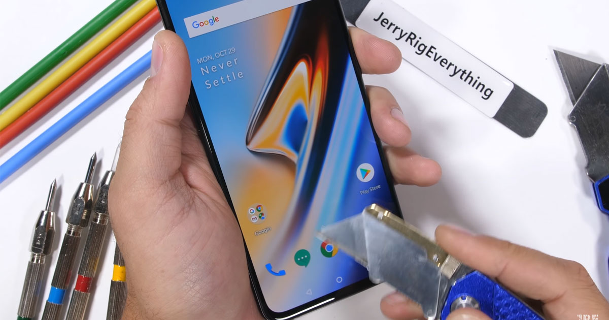 รอยขีดข่วนบนหน้าจอ Oneplus 6t ไม่ได้มีผลต่อเซ็นเซอร์สแกนนิ้วใต้จอเลย 7535