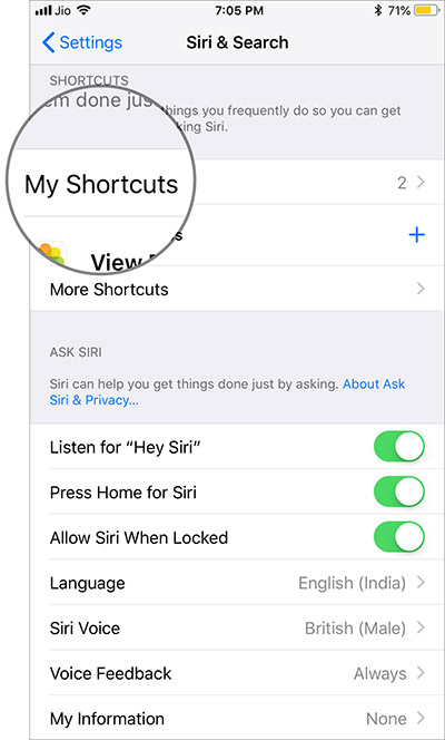 วิธีสร้าง Shortcut ของ Siri ใน iOS 12 บน iPhone และ iPad