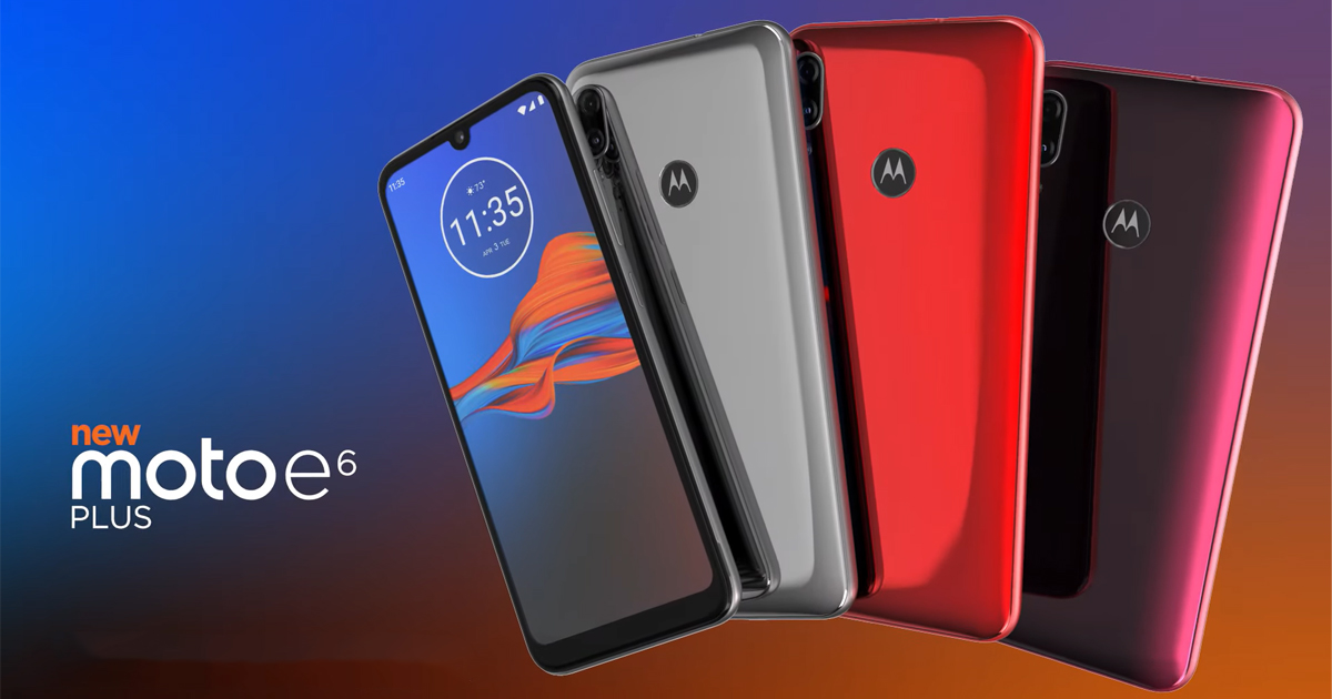 Motorola เปิดตัว Moto e6 PLUS สมาร์ทโฟนรุ่นใหม่ จอ 6.1 นิ้ว ดีไซน์เงางาม