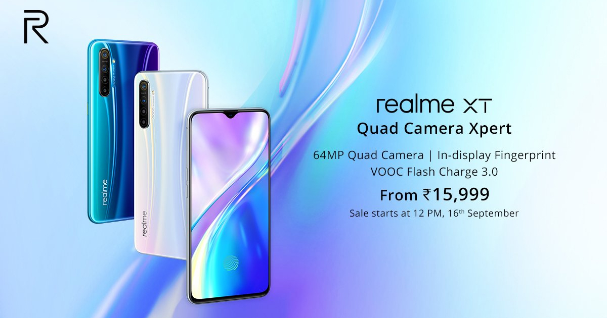 เปิดตัว Realme XT สมาร์ทโฟนสี่กล้อง 64 MP สุดคุ้มค่า ราคาเพียง 6,xxx บาท
