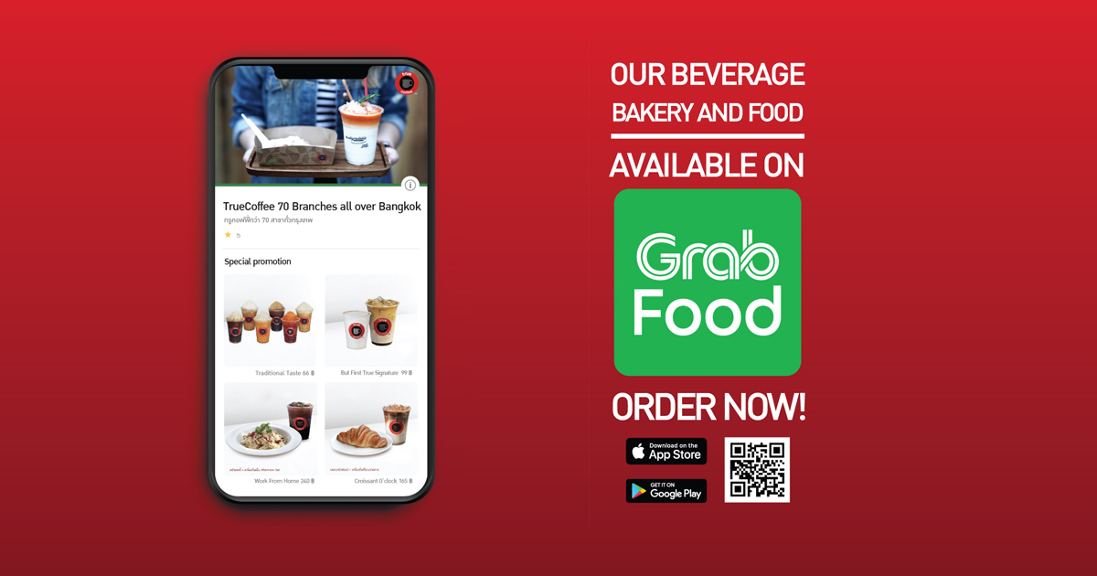 TrueCoffee จัดเมนูยอดฮิตในราคาเบา ๆ เมื่อสั่งผ่าน Grab Delivery