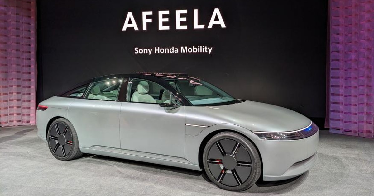 SONY Honda โชว์ต้นแบบรถยนตร์ไฟฟ้า Afeela วางจำหน่ายจริงปี 2026