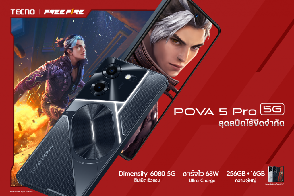 TECNO POVA 5 Pro 5G has been launched, powered by Dimensity 6080 5G ...