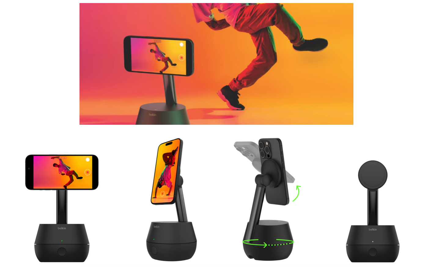 Belkin เปิดตัวแท่นวางไอโฟน Auto-Tracking Stand Pro และแท่นชาร์จมาตรฐาน Qi2